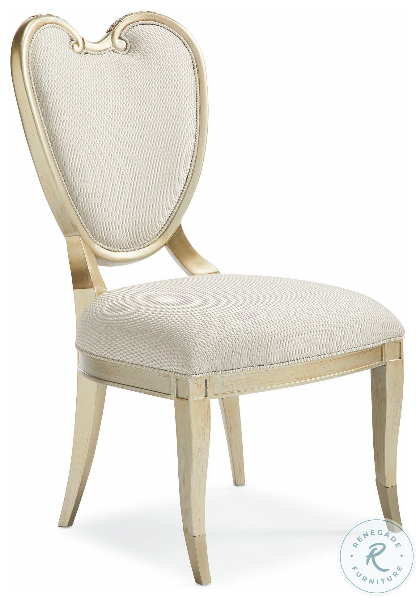 Fontainebleau White Center Side Chair Set Of 2 From Caracole | Coleman ...