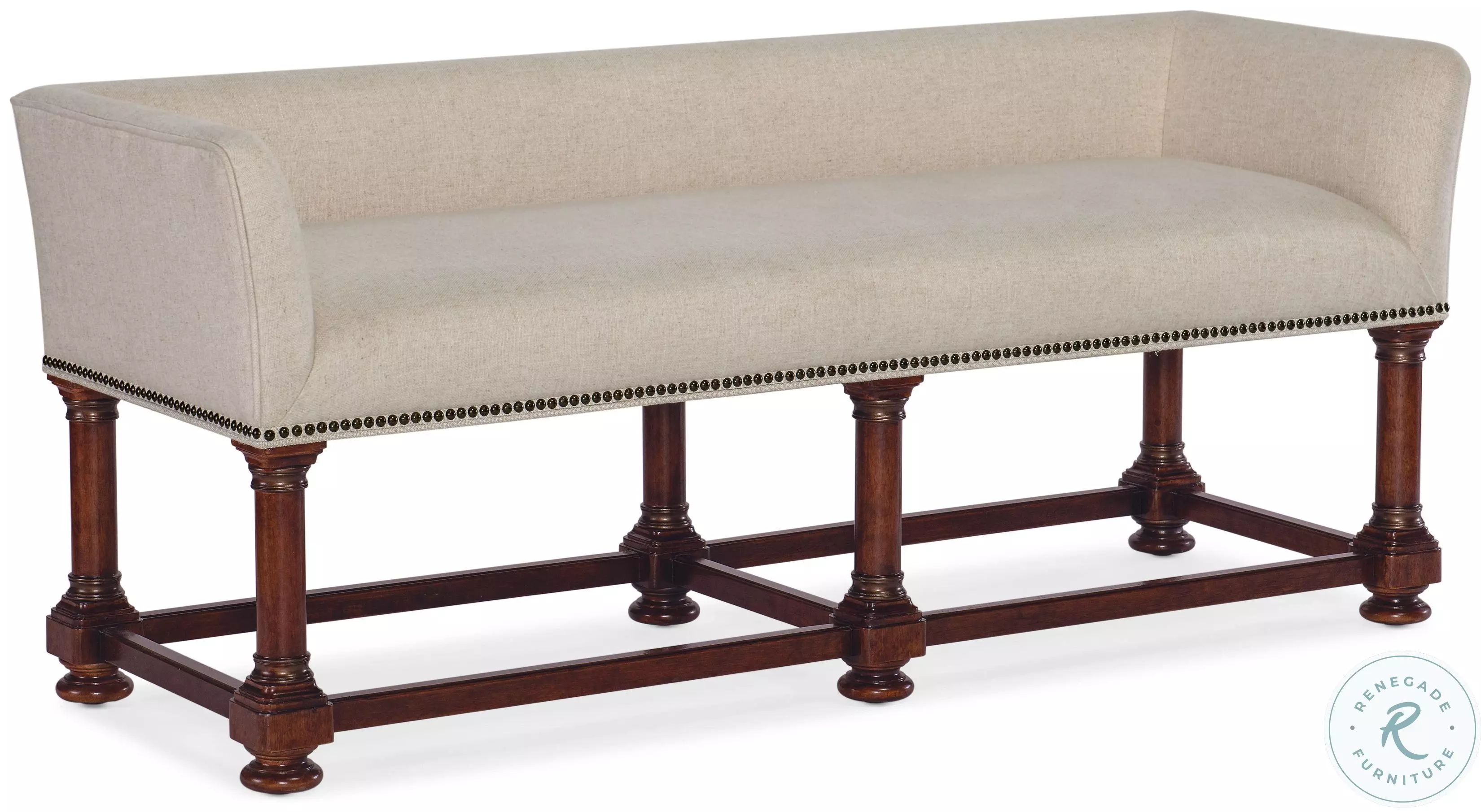 Charleston Beige Bed Bench From Hooker | Coleman Furniture