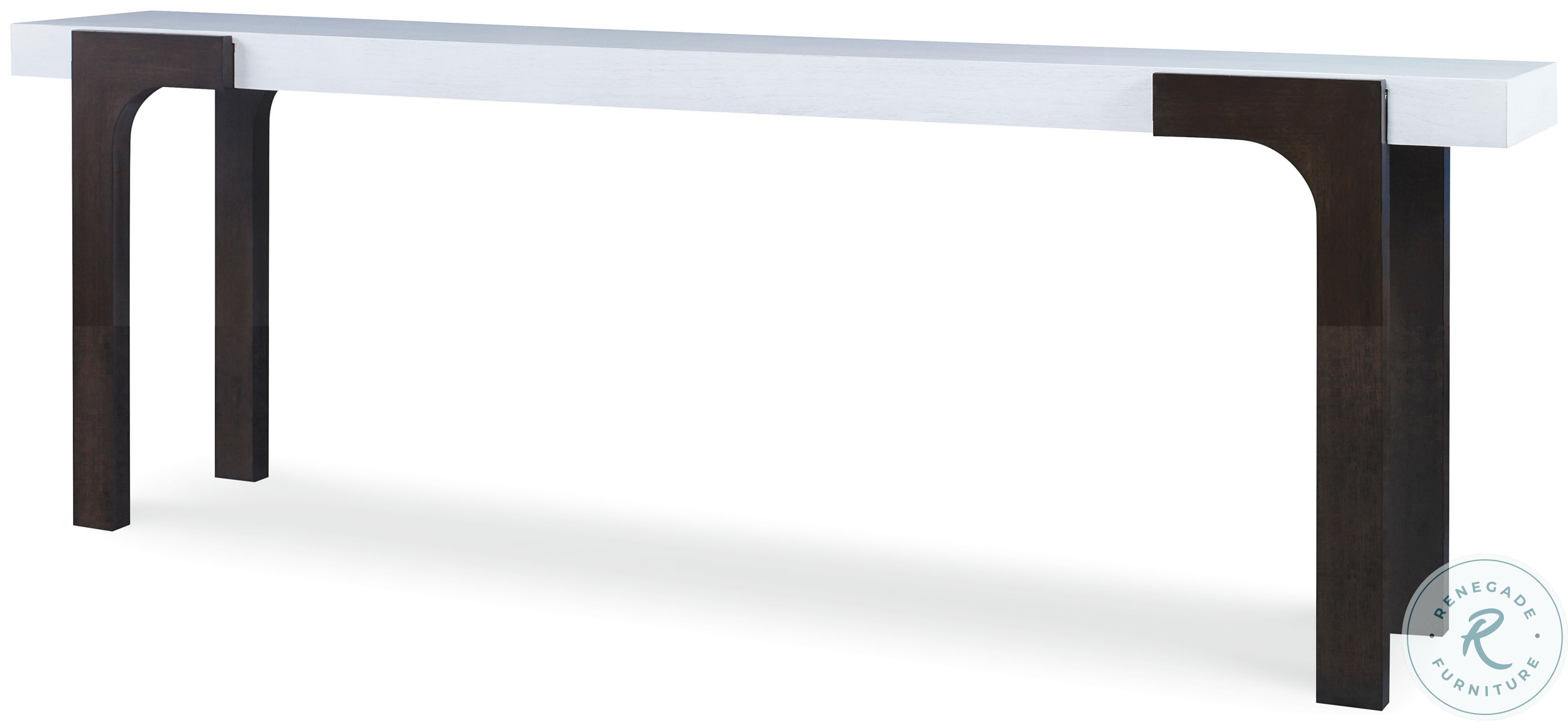 Aria Brownstone And Oxford White Console Table From Century Furniture ...