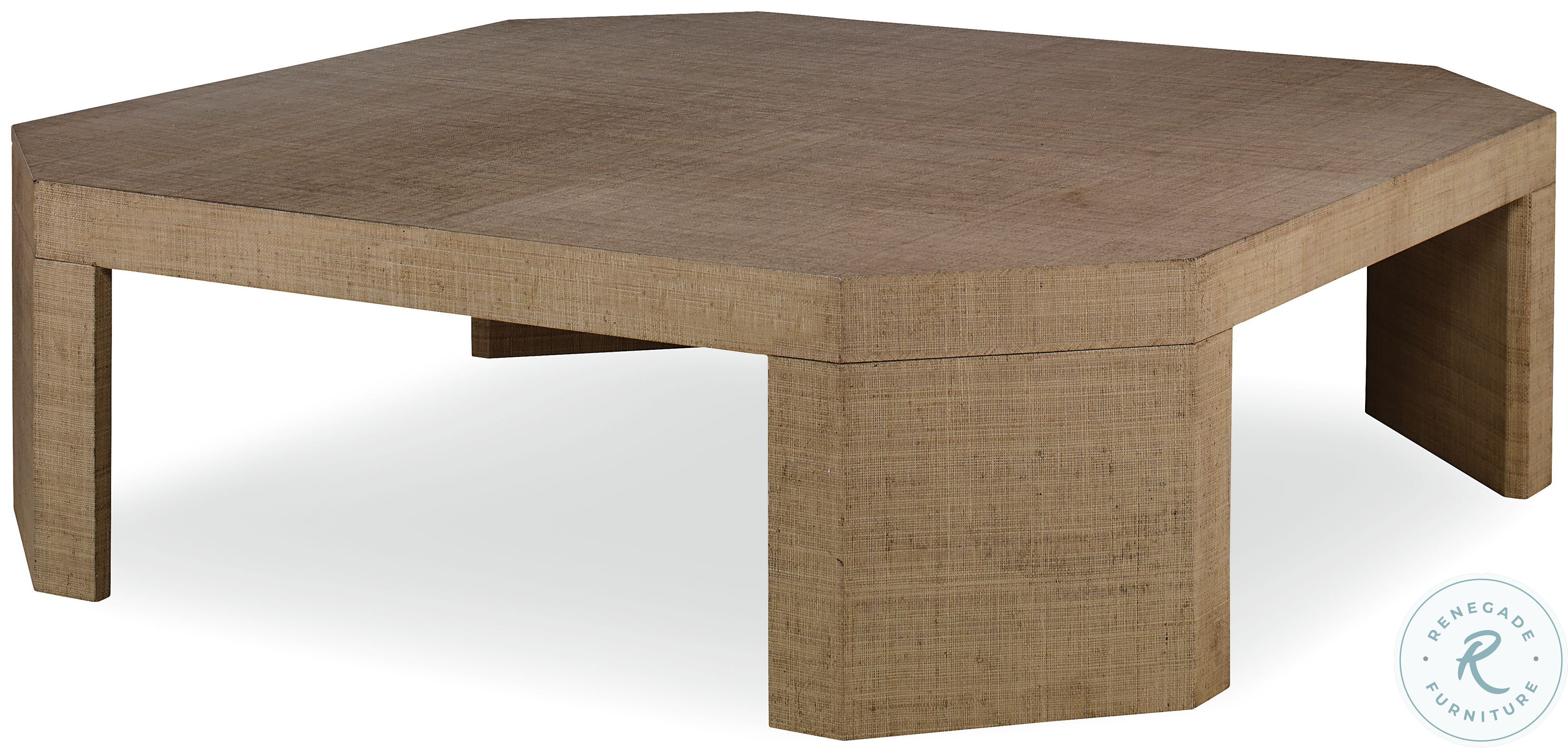 Gustav Brown Lacquered Linen Cocktail Table From Century Furniture ...