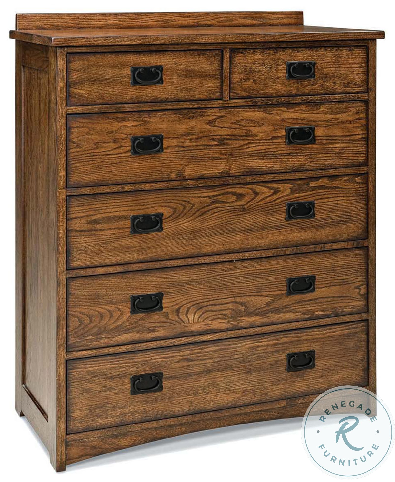 Oak Park Mission 6 Drawer Chest Intercon Furniture | Coleman Furniture