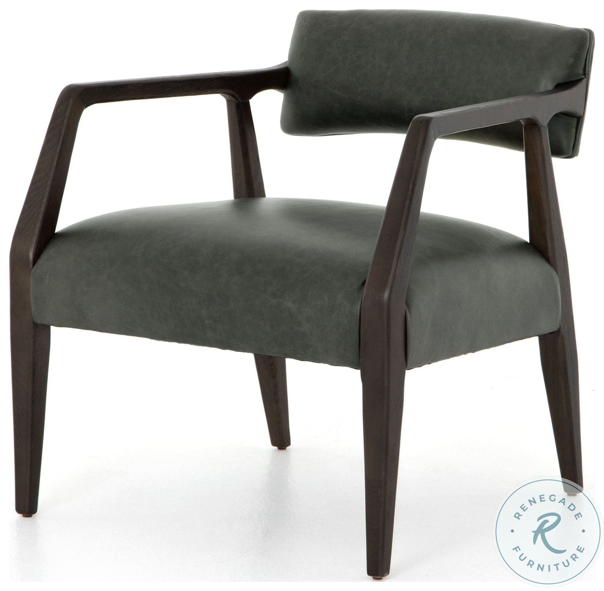Tyler Chaps Ebony Arm Chair from Four Hands | Coleman Furniture
