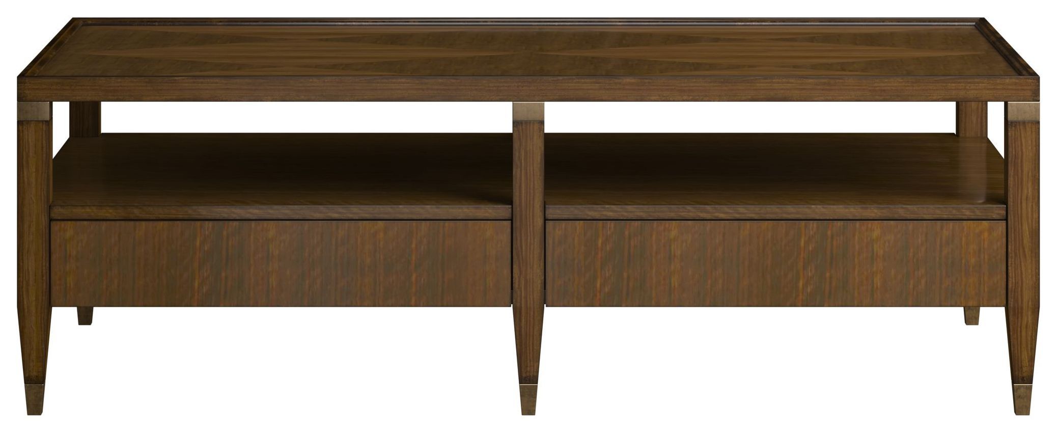Eave Brown Rectangular Cocktail Table with 2 Drawers From ART | Coleman ...