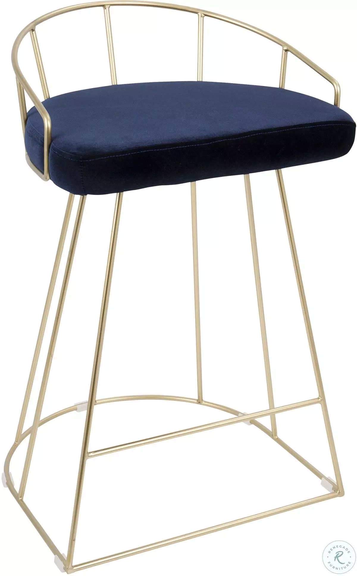 Canary Gold And Blue Counter Stool Set of 2 from Lumisource | Coleman ...