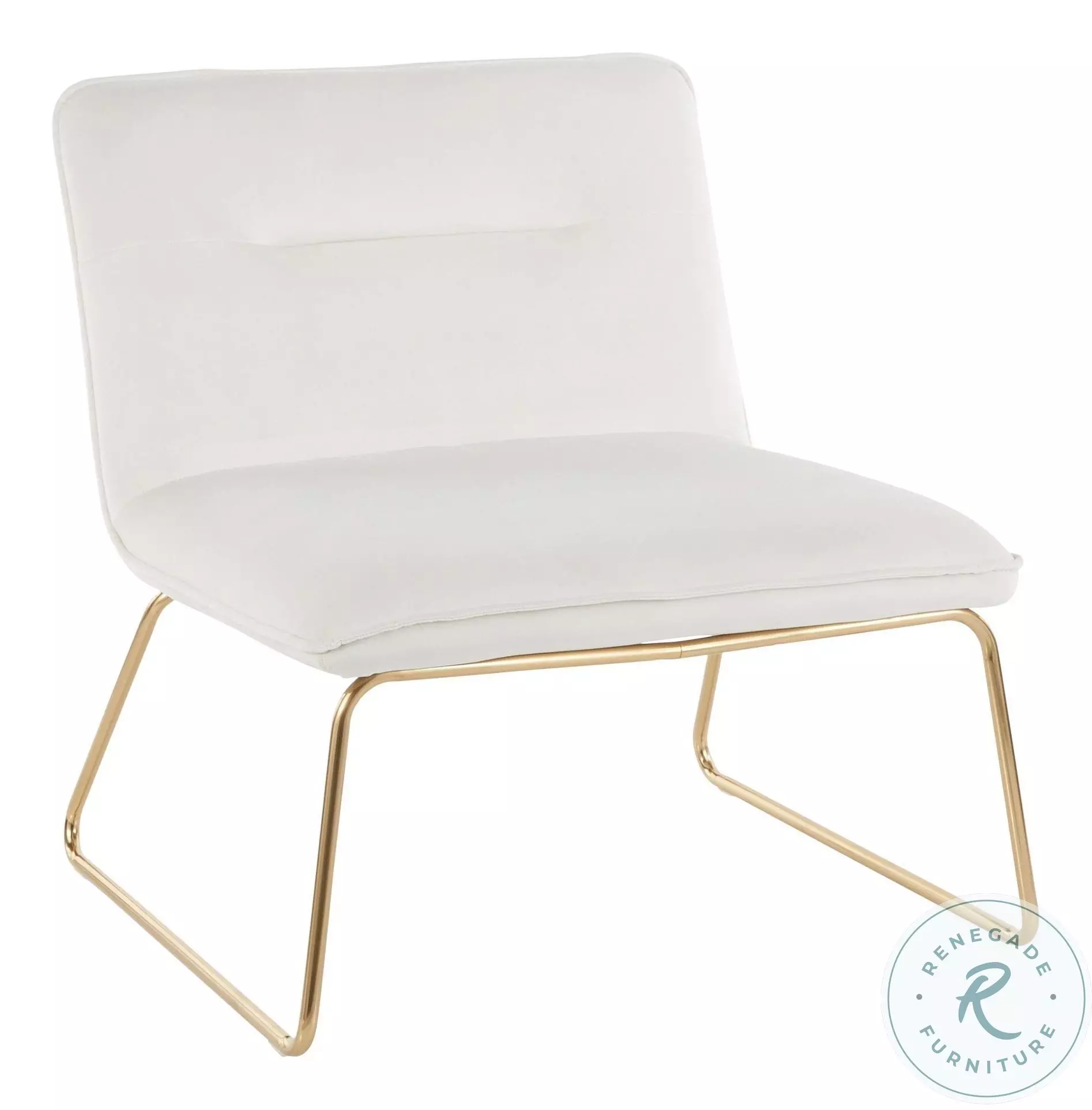 Casper Cream Velvet Accent Chair from Lumisource | Coleman Furniture