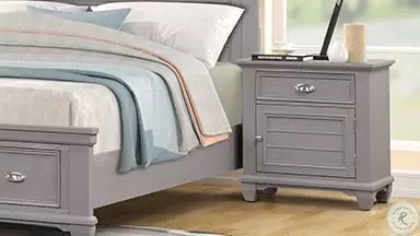 Jamestown Gray Nightstand From New Classic | Coleman Furniture