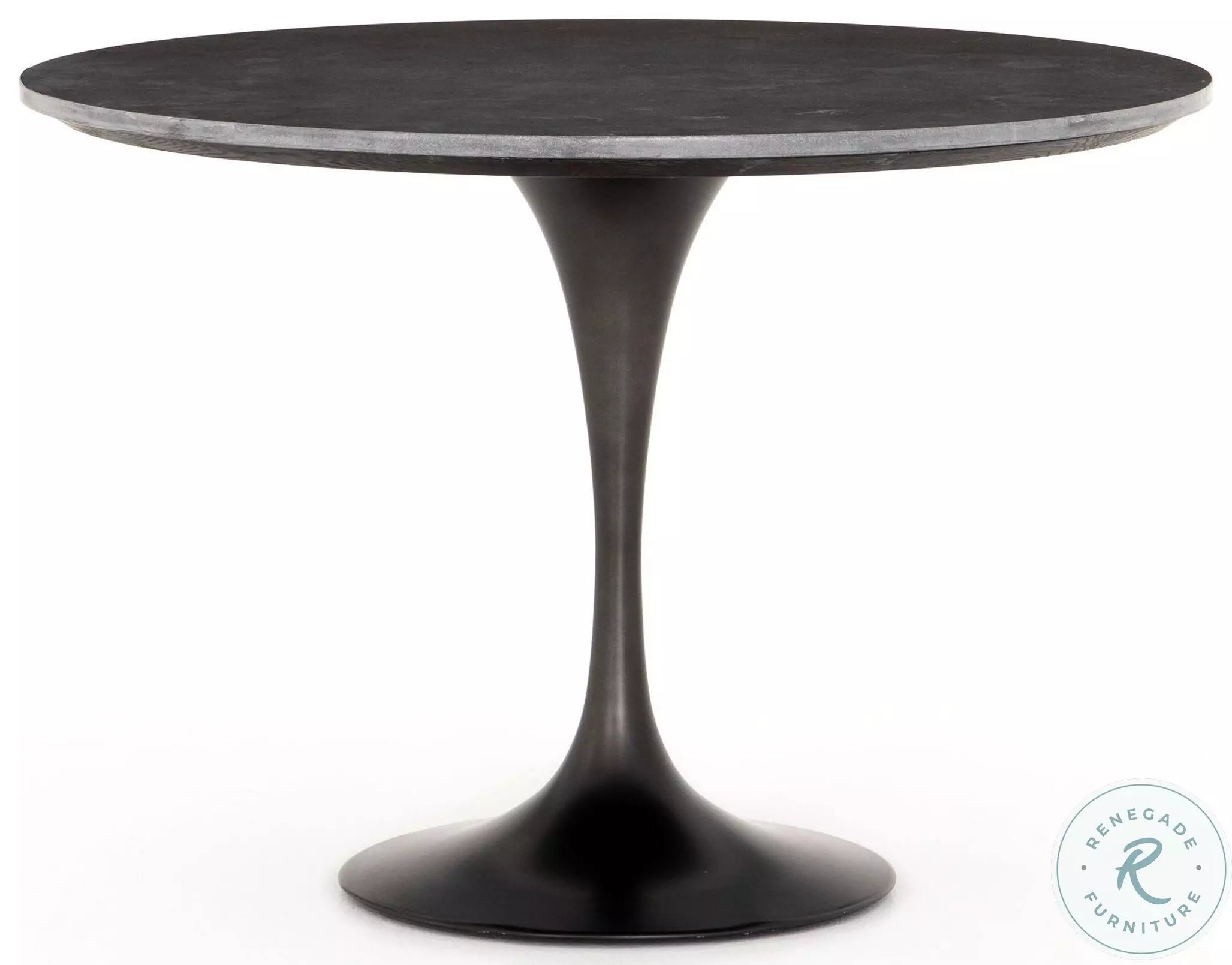 Powell Bluestone And Dark Rustic Black 42" Bistro Table from Four Hands ...