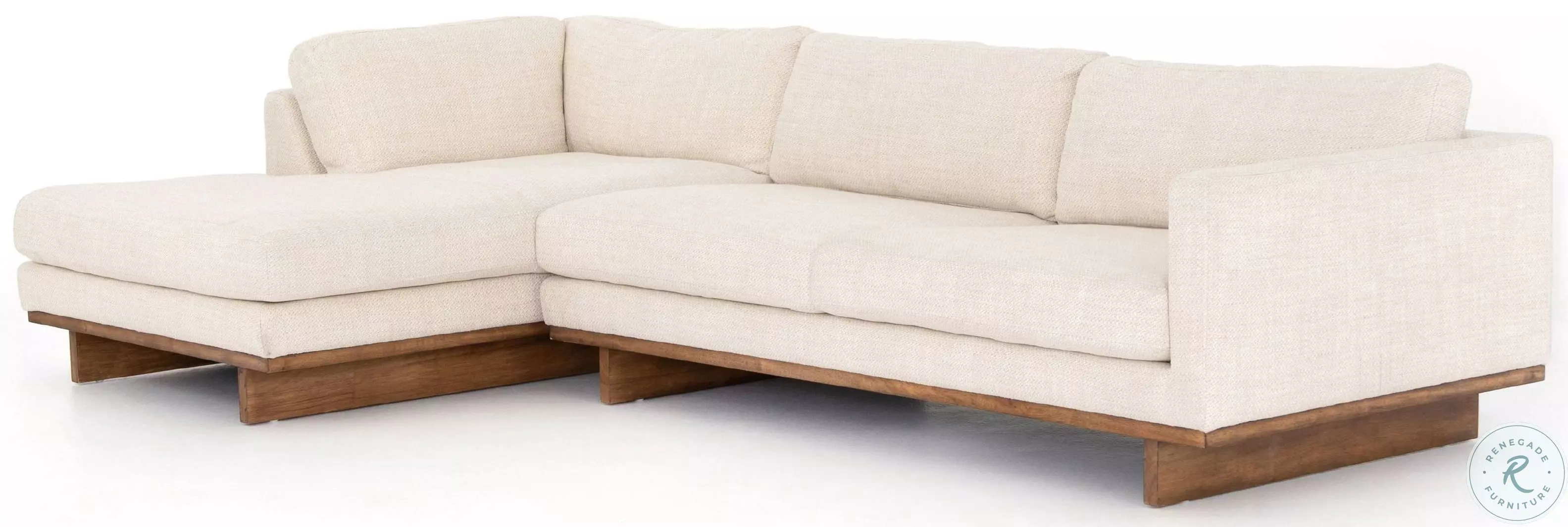 Everly Irving Taupe 2 Piece 70" LAF Chaise Sectional From Four Hands ...