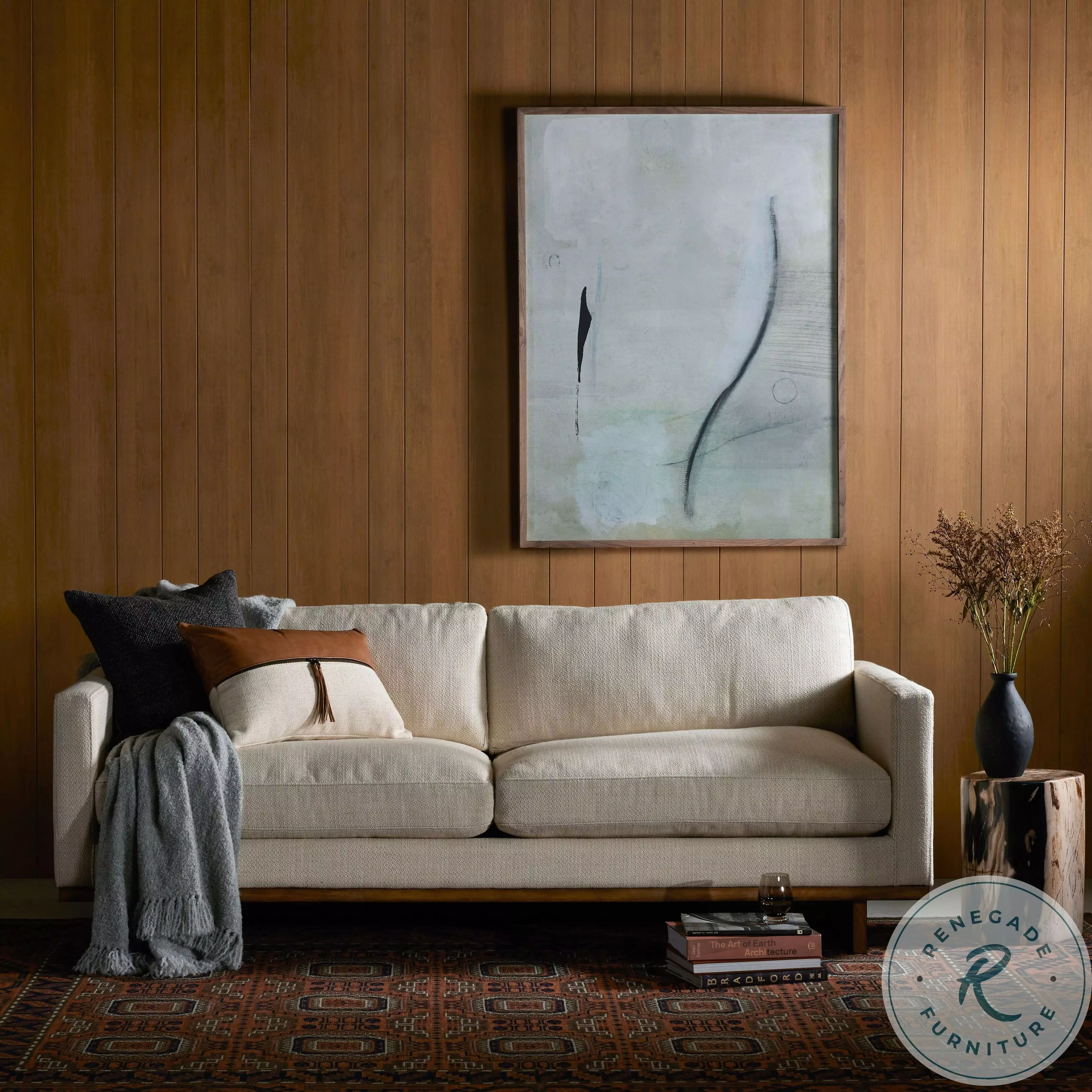 Everly Irving Taupe 84" Sofa from Four Hands | Coleman Furniture