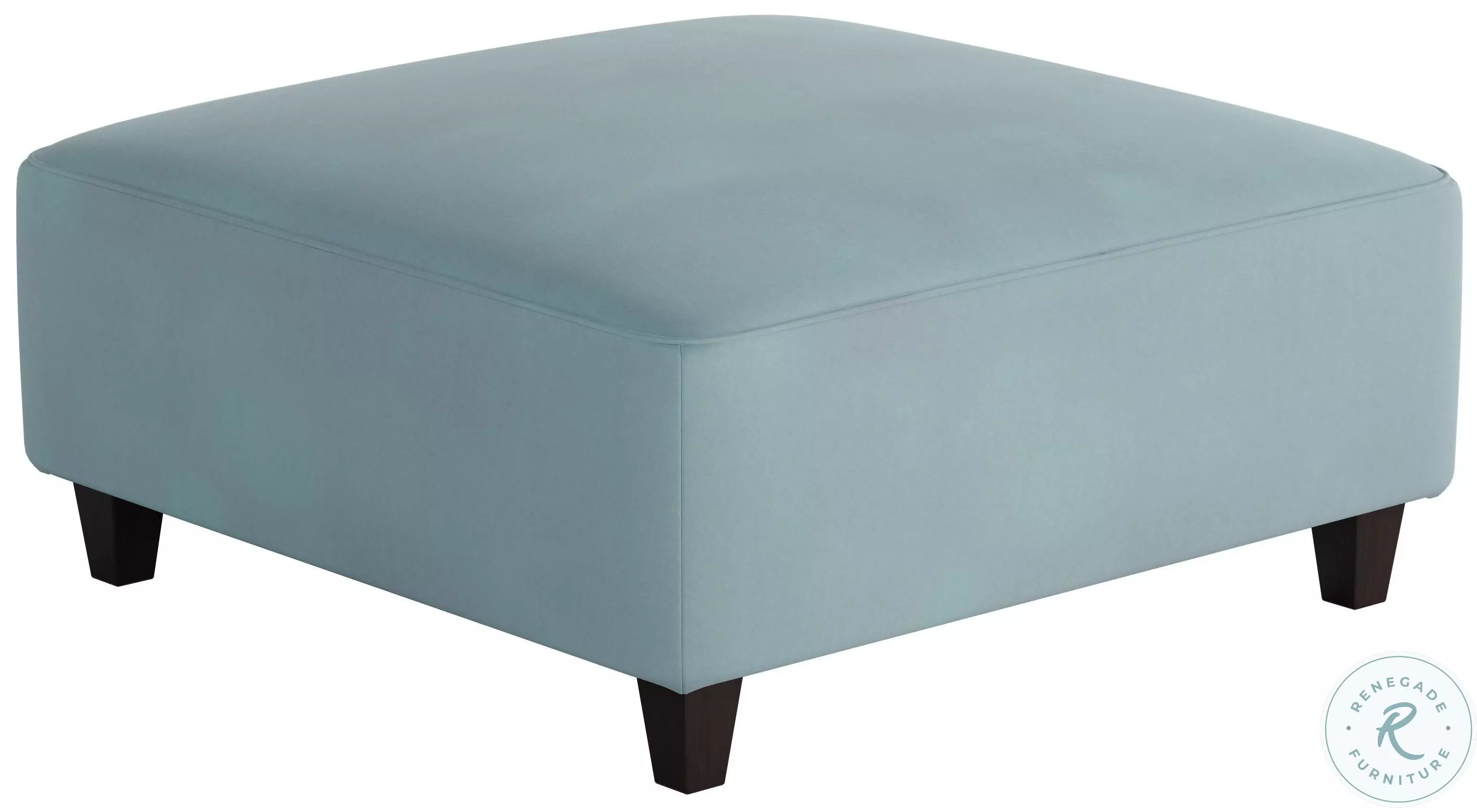 Bella Skylight Blue Square 16" Cocktail Ottoman From Southern Home ...