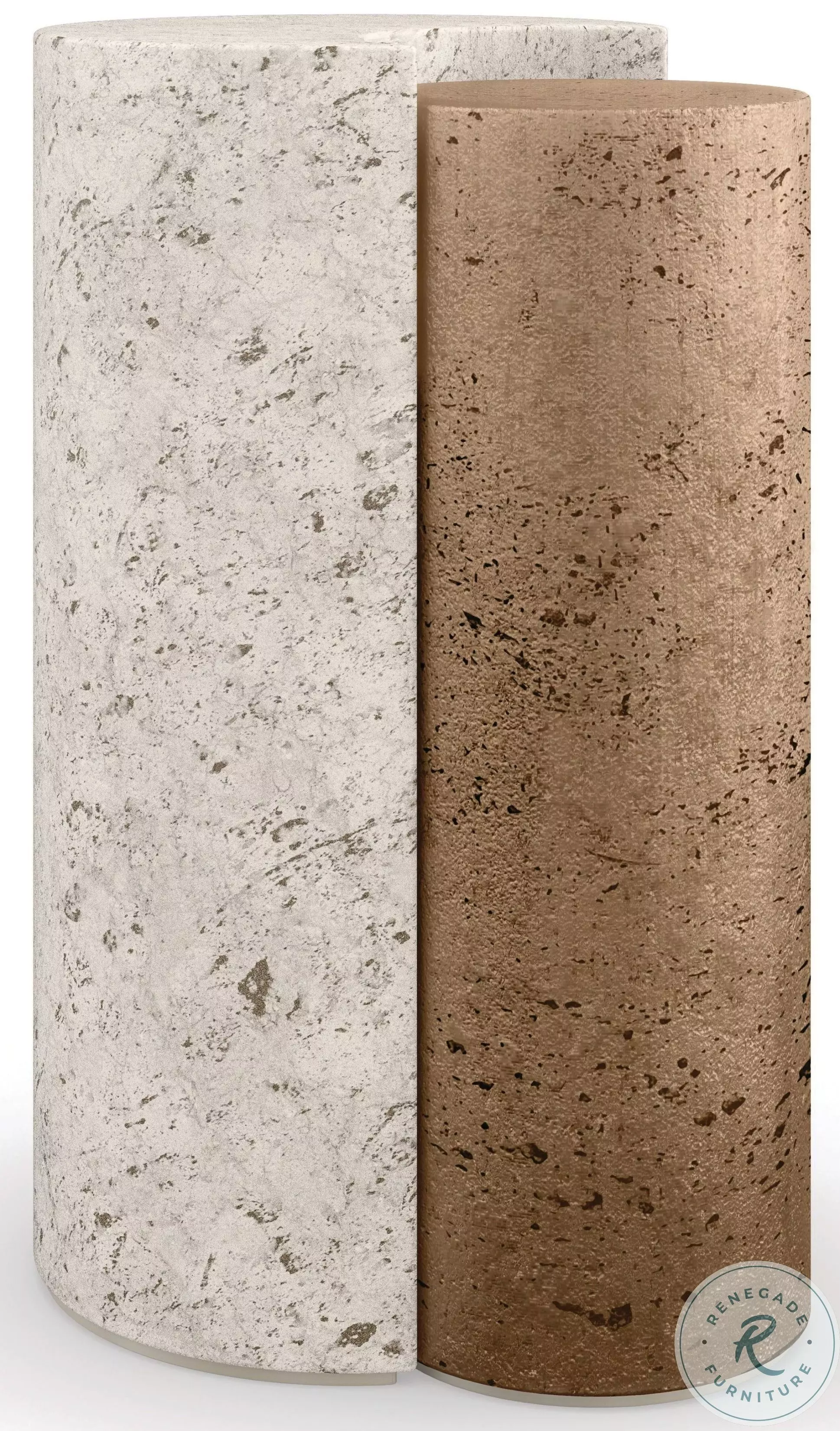 Sun And Moon Travertine And Brazen Bronze Spot Table From Home Gallery ...