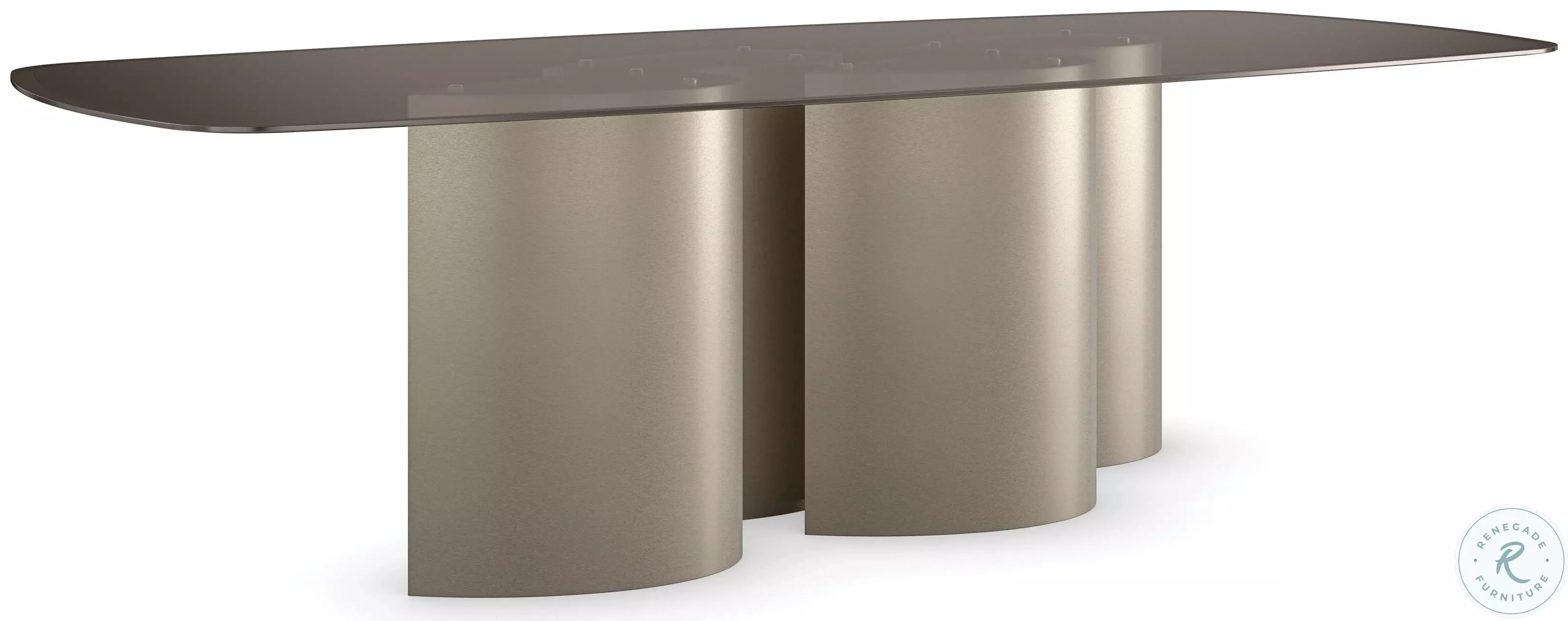 Aphelion Brushed Whisper Of Gold 110" Dining Table From Caracole ...