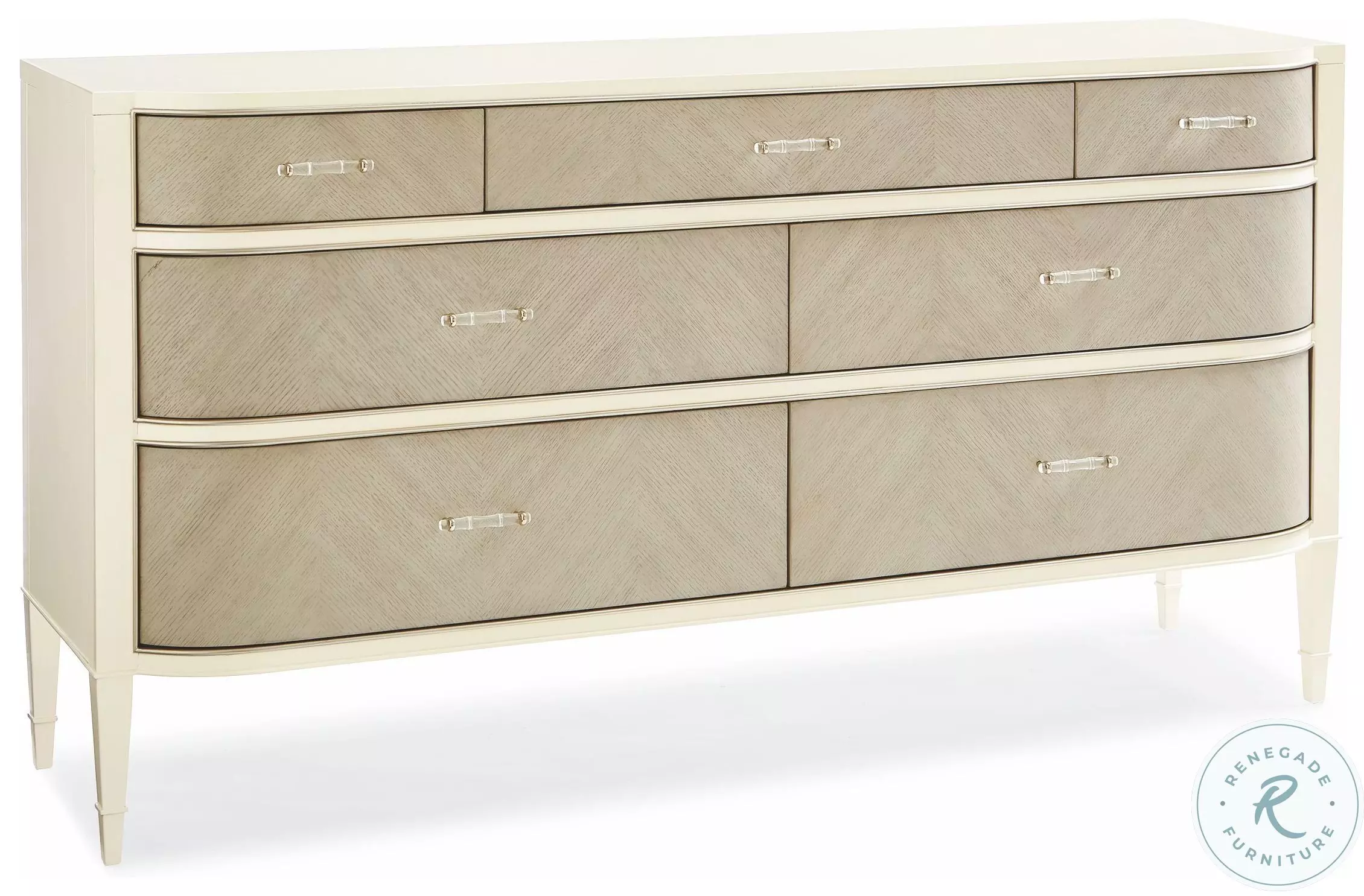 Winning Style Heron Grey And Soft Taupe 7 Drawer Dresser From Delano Home | Coleman Furniture