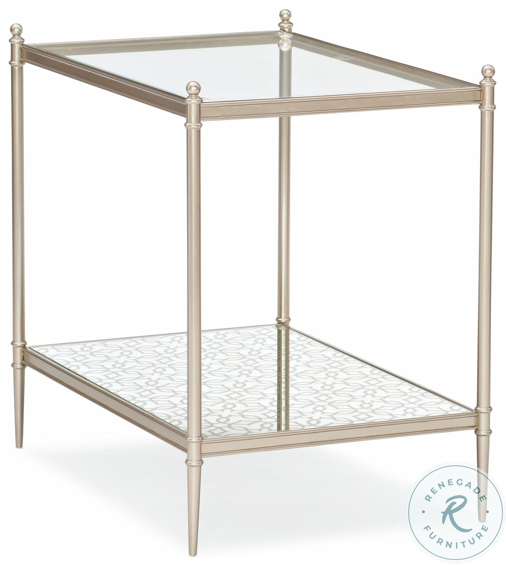 Classic Perfectly Adaptable Neutral Metallic End Table from Caracole ...