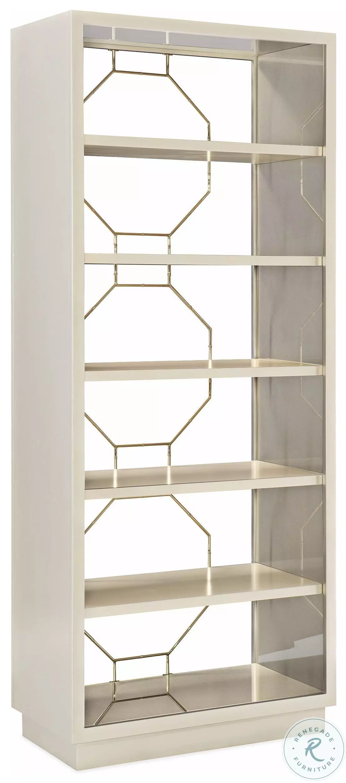 Classic Going Up Soft Silver Curio Cabinet from Caracole | Coleman ...