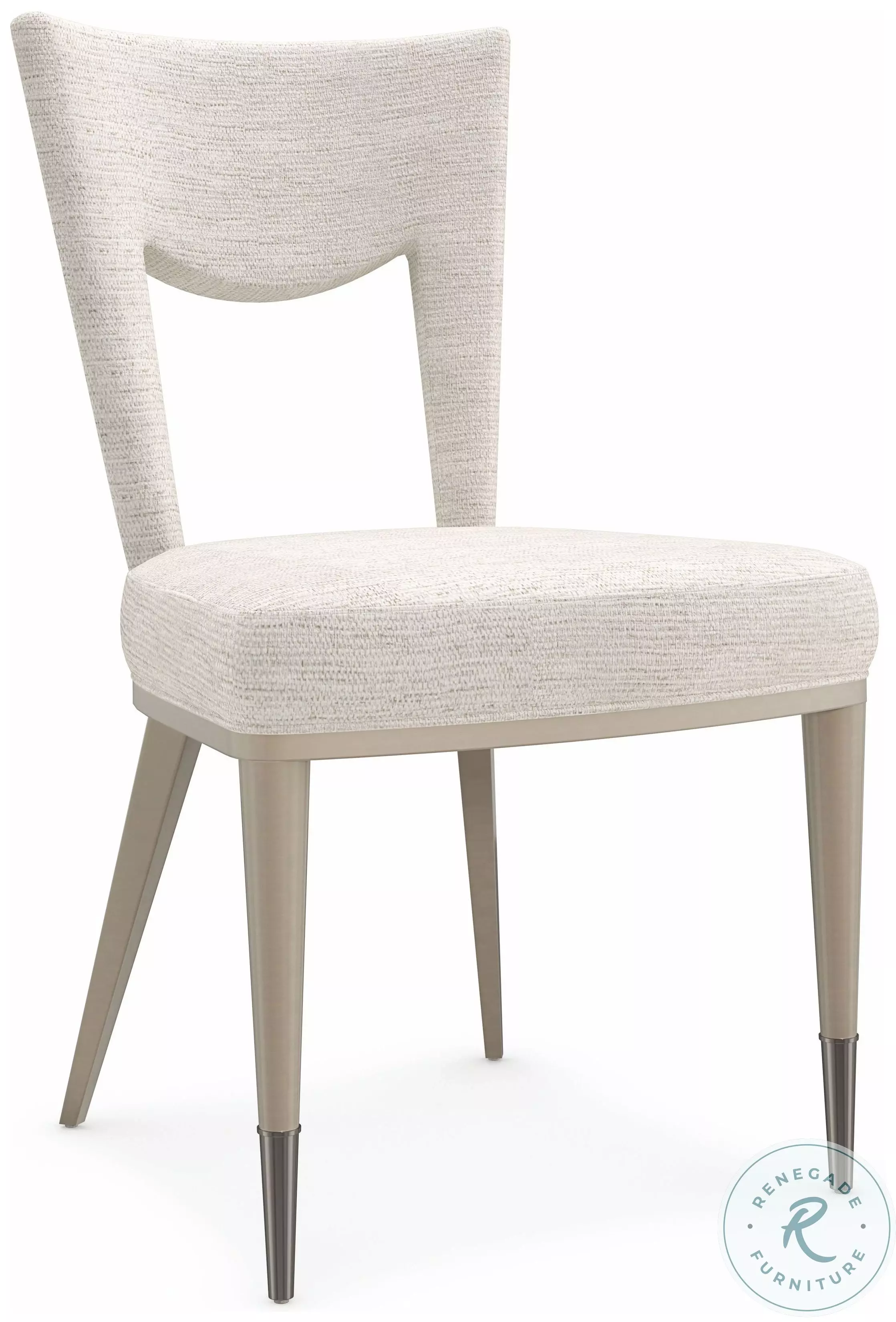 Stacked Aesthetic Ivory Side Chair From Delano Home | Home Gallery Stores