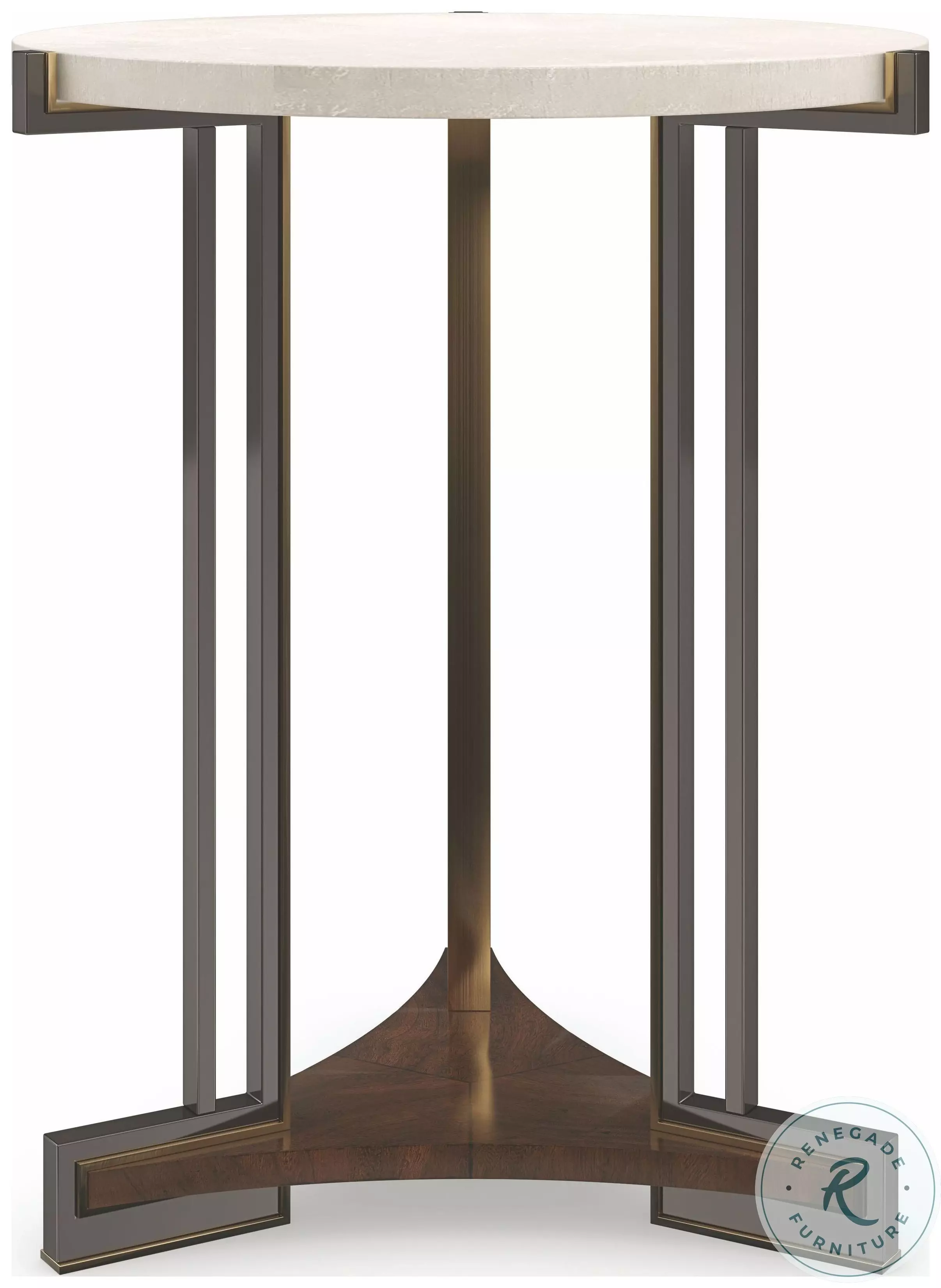 Core Feature Soft Silver Leaf And Rich Walnut Side Table From Delano ...