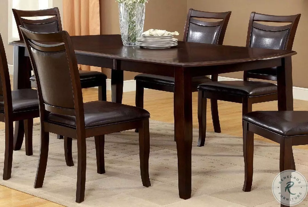 Woodside Espresso Rectangular Extendable Leg Dining Table From Home ...