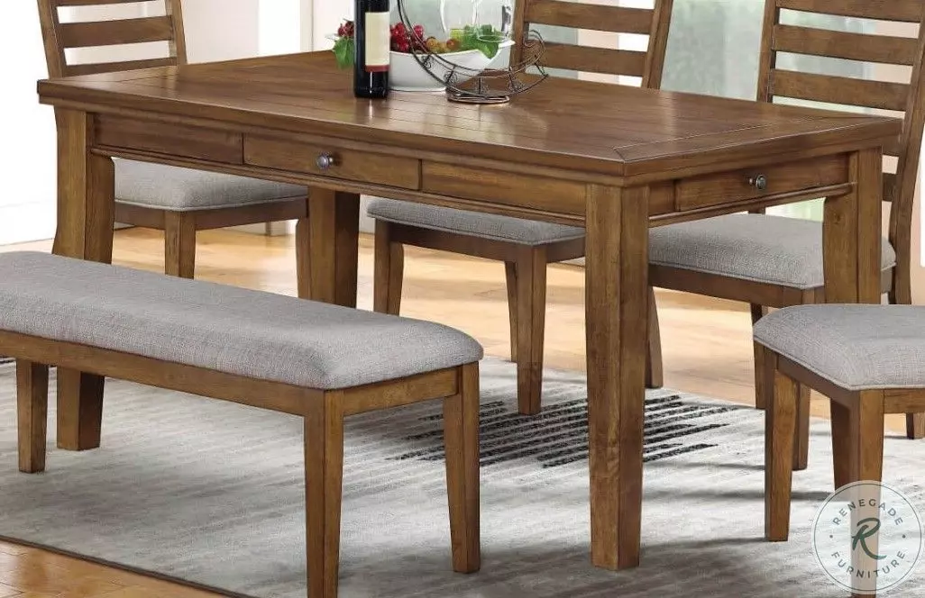 Rapidview Walnut Dining Table From Furniture of America | Coleman Furniture
