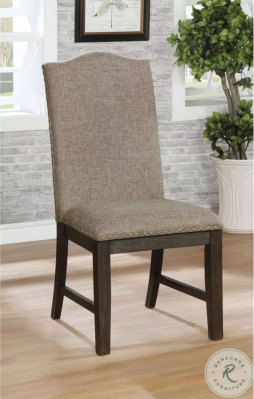 Faulk Espresso Side Chair Set Of 2 from Furniture of America | Coleman ...