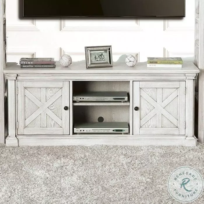 Georgia Antique White 60 " Tv Console from Furniture of America ...