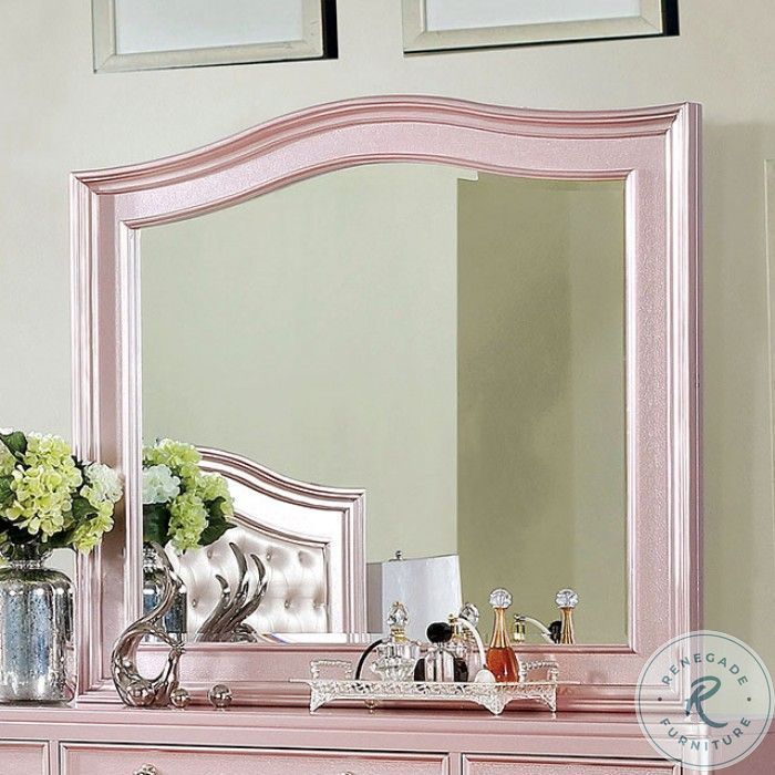Ariston Rose Gold Mirror from Furniture of America | Coleman Furniture
