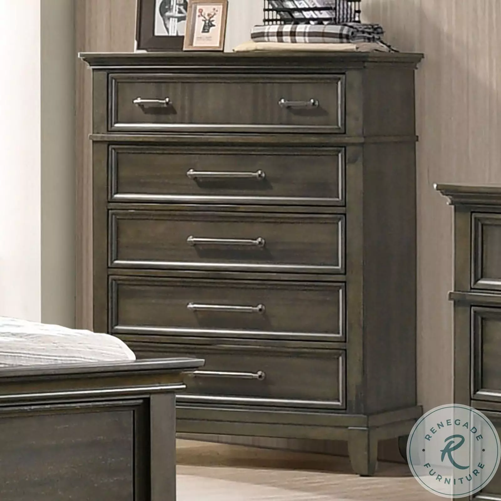 Houston Gray Chest From Furniture of America | Coleman Furniture