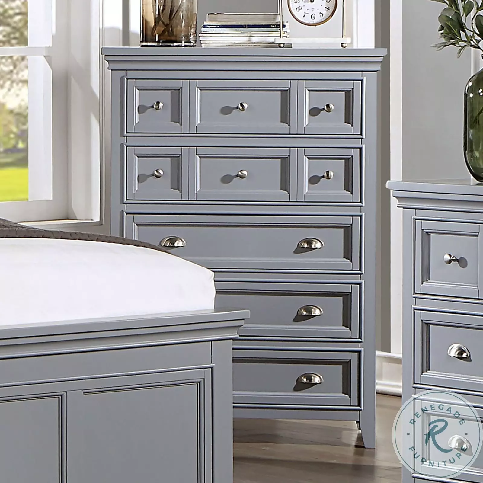Castlile Gray Chest From Furniture of America | Coleman Furniture