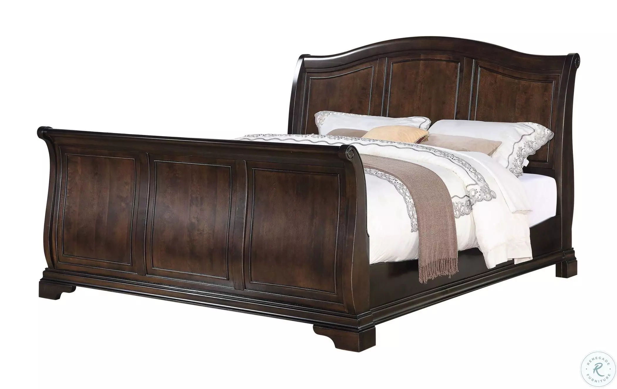 Conley Cherry Queen Sleigh Bed from Elements Furniture | Coleman Furniture