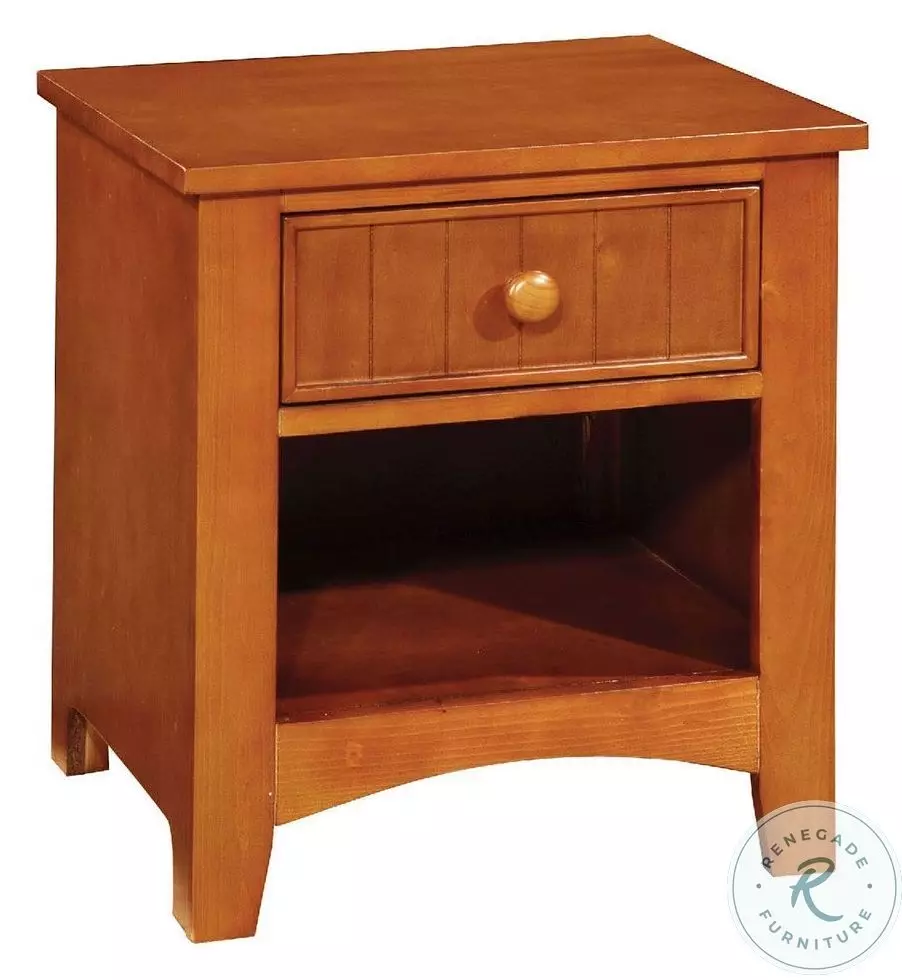 Omnus Oak Night Stand from Furniture of America (CM7905OAK-N) | Coleman ...