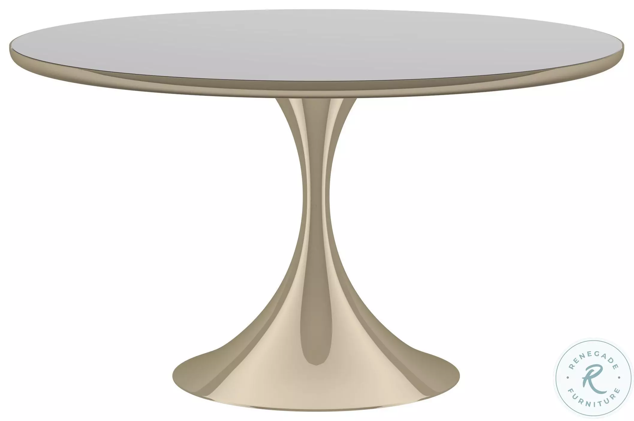 Semper Whisper of Gold 54" Round Dining Table From Caracole | Coleman ...