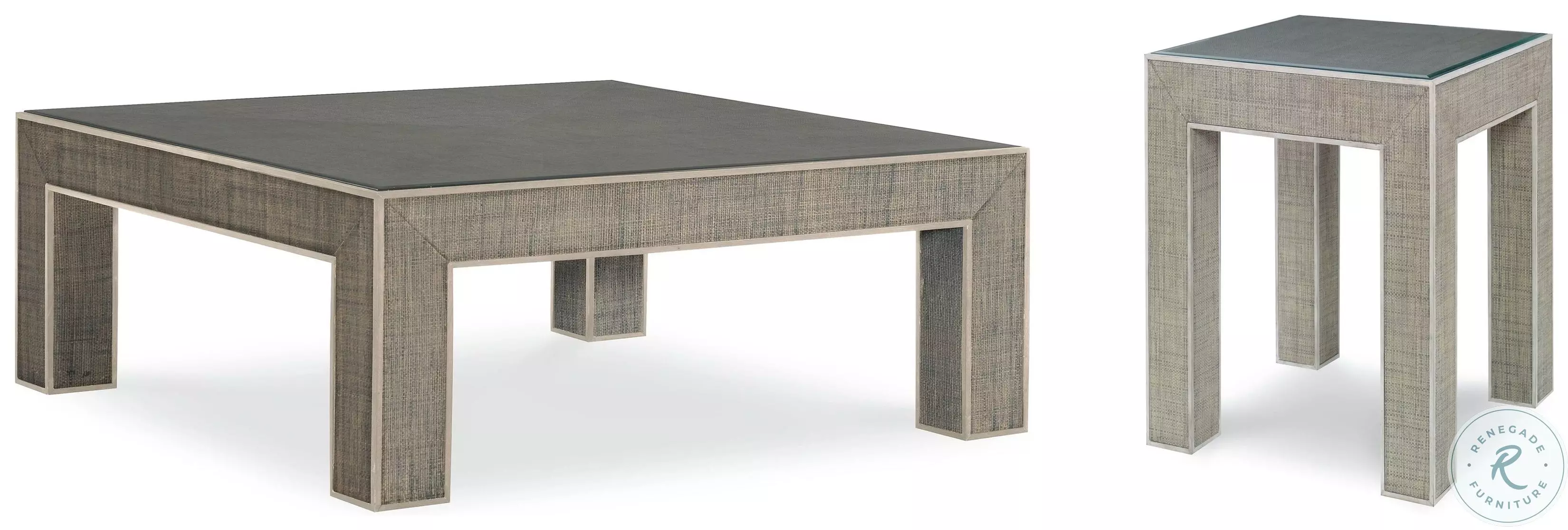 Newport French Grey And Peninsula Square Occasional Table Set from ...