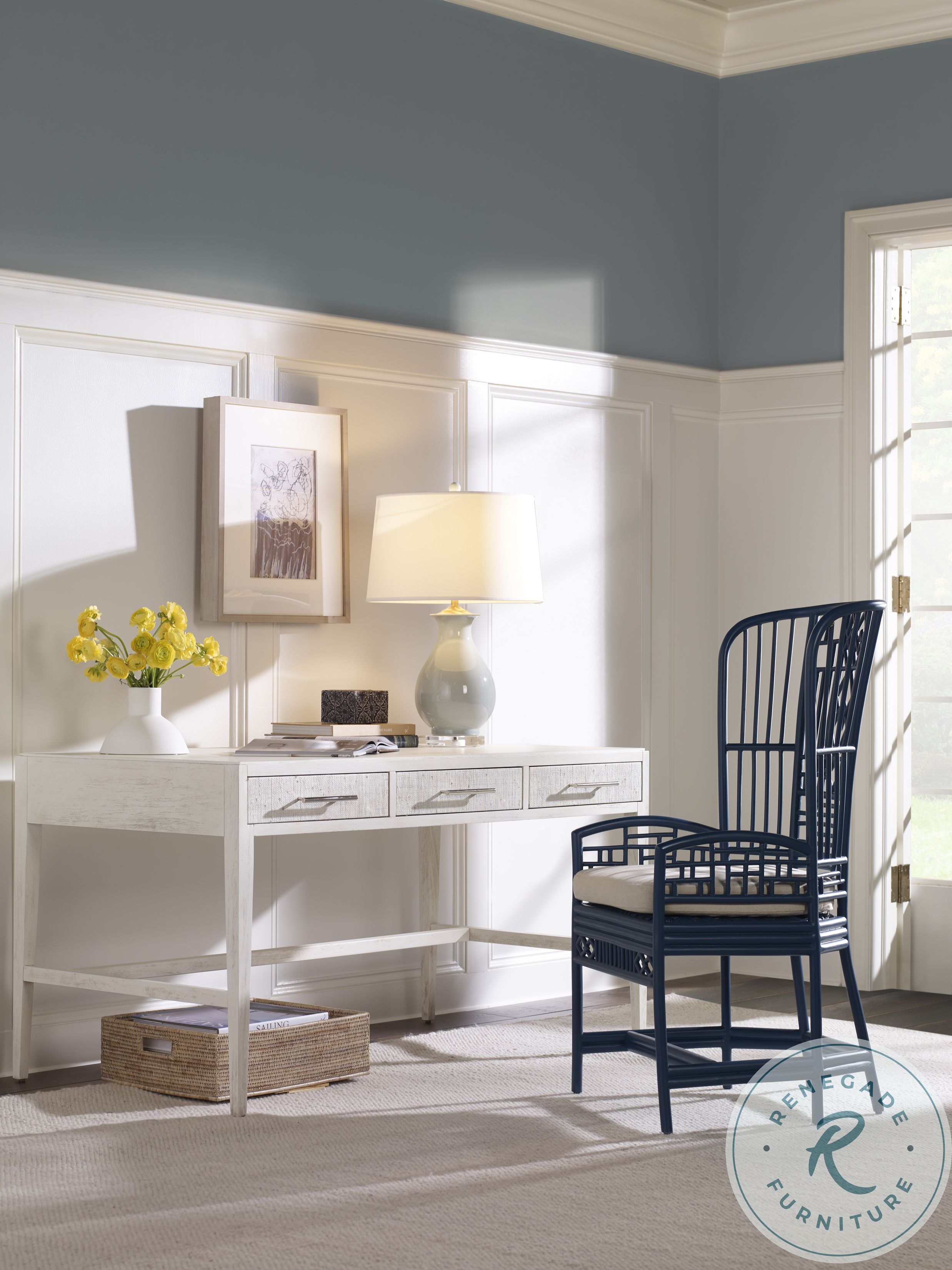 Atlas Off White 3 Drawer Home Office Set from Century Furniture | Home ...