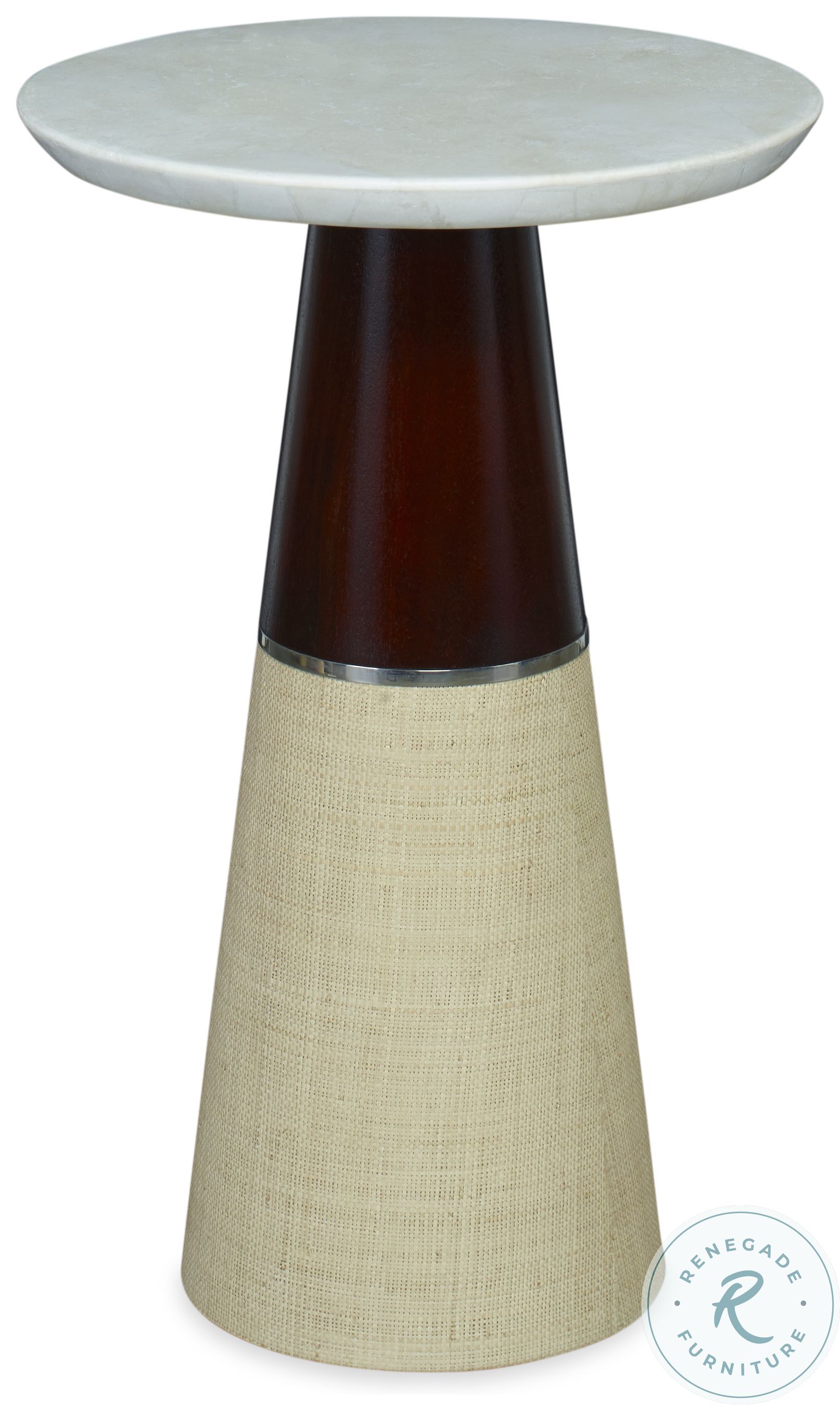 Bria White Stone Spot Table From Century Furniture | Coleman Furniture