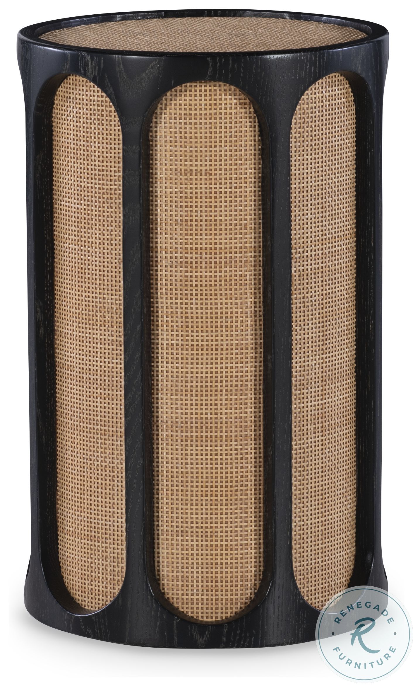 Rohan Black And Natural Cane Spot Table From Century Furniture ...