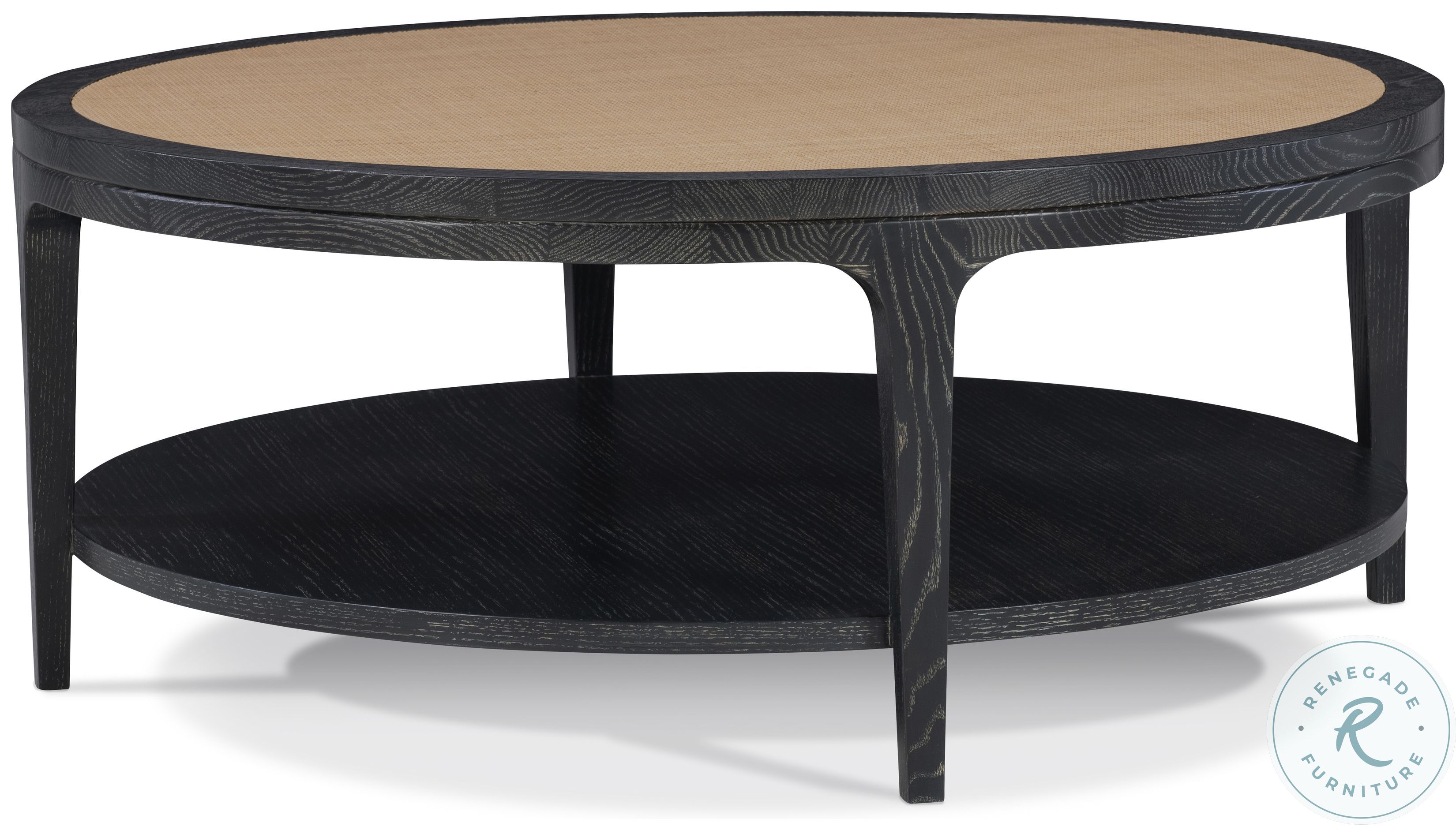 Rohan Black And Natural Cane Coffee Table From Century Furniture ...