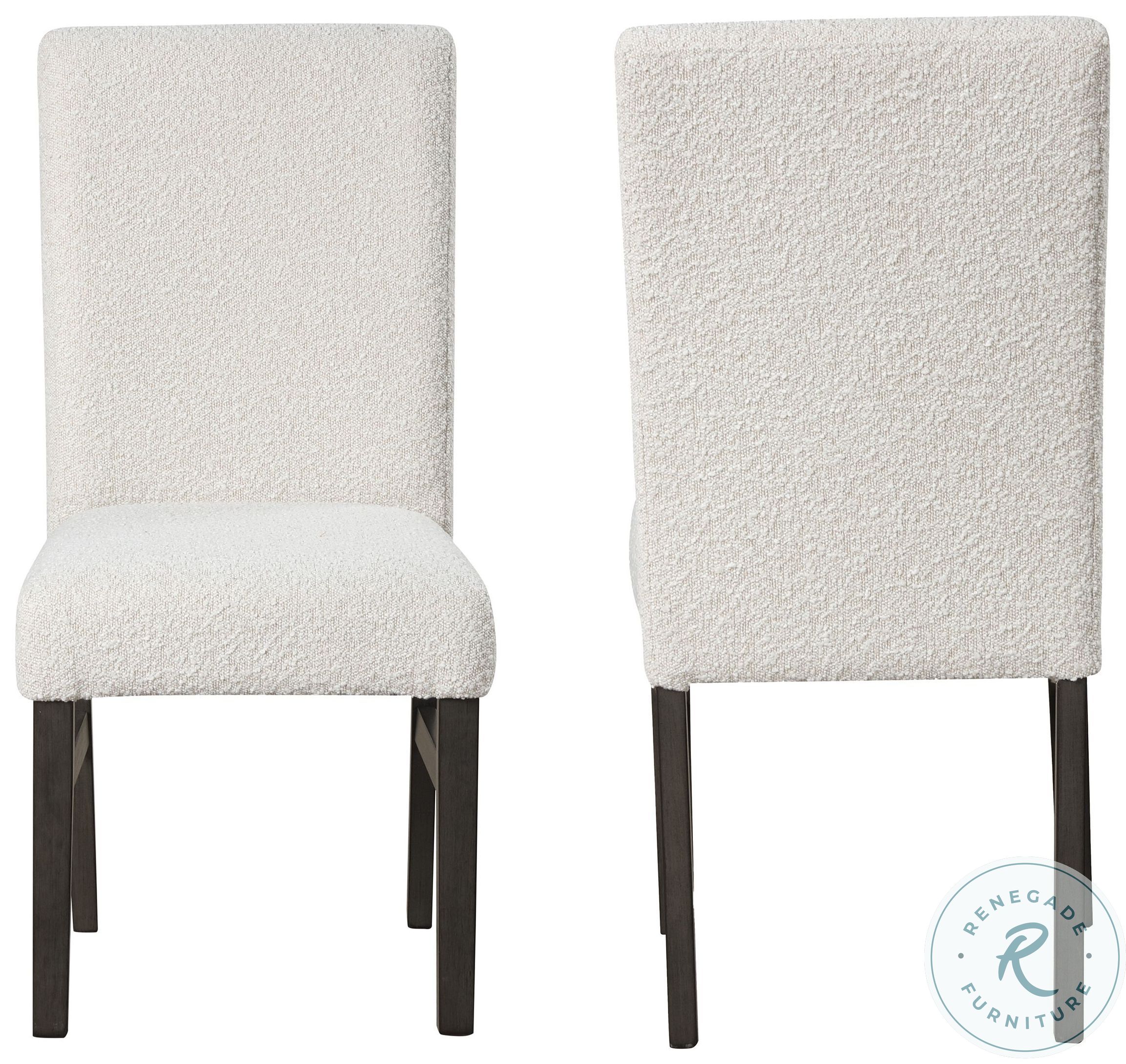 High Line White Upholstered Dining Chair Set Of 2 From New Classic ...