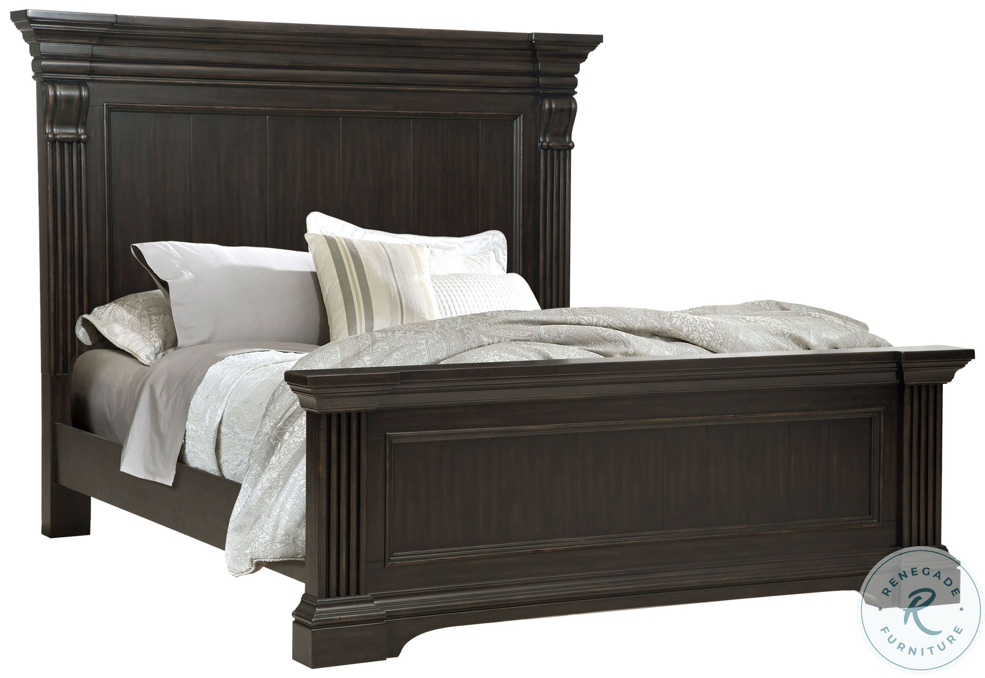 Caldwell Brown Cal. King Panel Bed from Pulaski | Coleman Furniture
