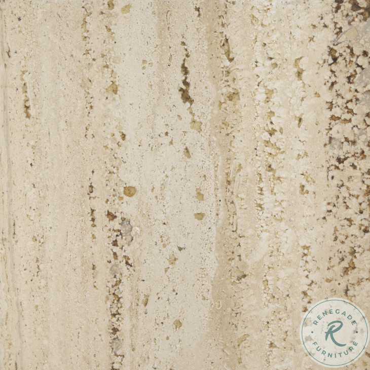 Shivon Light Brown And Travertine 84" Rectangular Dining Table From ...