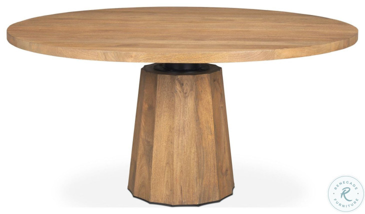 Swanson Light Brown Wood Round Dining Room Set from Mercana Furniture ...