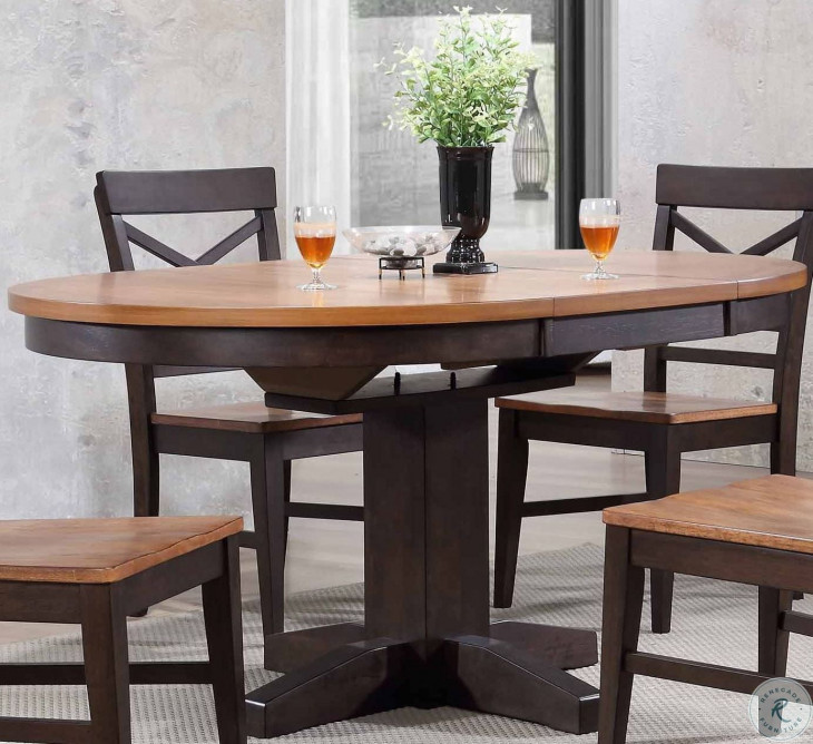 Choices Black Oak 42" Extendable Dining Table from ECI Furniture ...