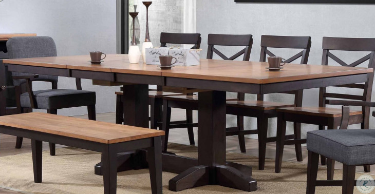 Choices Black Oak Extendable Dining Room Set from ECI Furniture ...