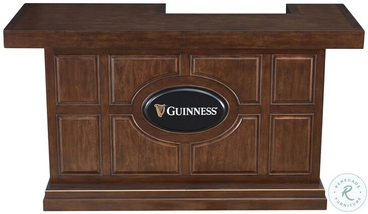 Guinness Distressed Walnut Deluxe Bar Set from ECI Furniture | Coleman ...