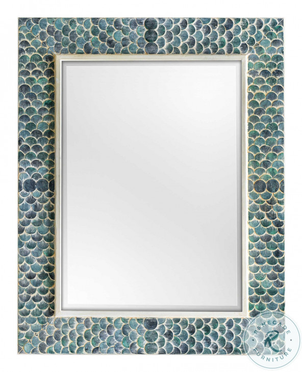 Makaria Coastal Blue Wall Mirror from Uttermost | Coleman Furniture