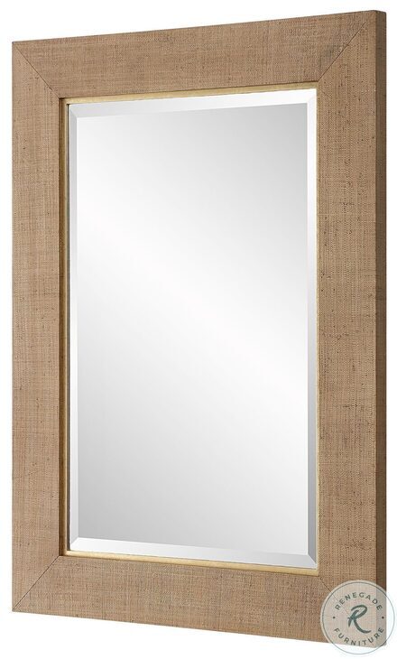 Bungalow Natural Grass Cloth Mirror From Uttermost | Coleman Furniture