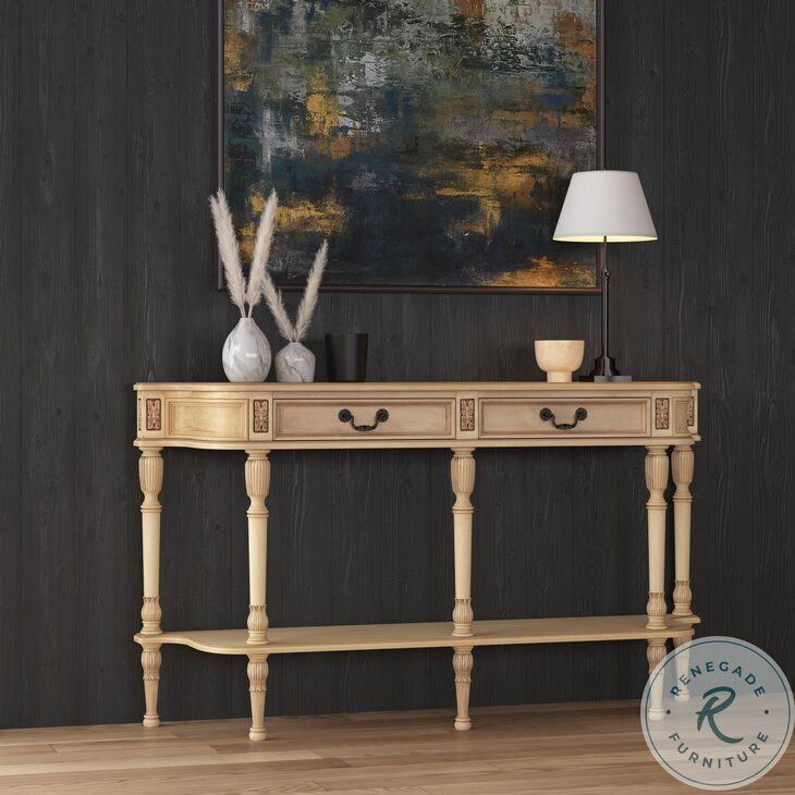 Merrion Antique Beige Console Table From Butler | Coleman Furniture