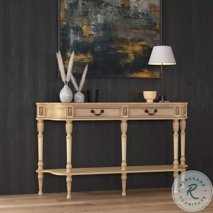 Merrion Antique Beige Console Table From Butler | Coleman Furniture