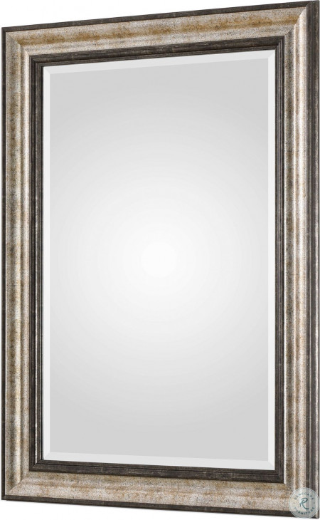 Shefford Antiqued Metallic Silver And Rustic Dark Bronze Mirror from ...