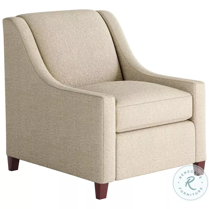 Sugarshack Oatmeal Recessed Arm Accent Chair From Southern Home ...