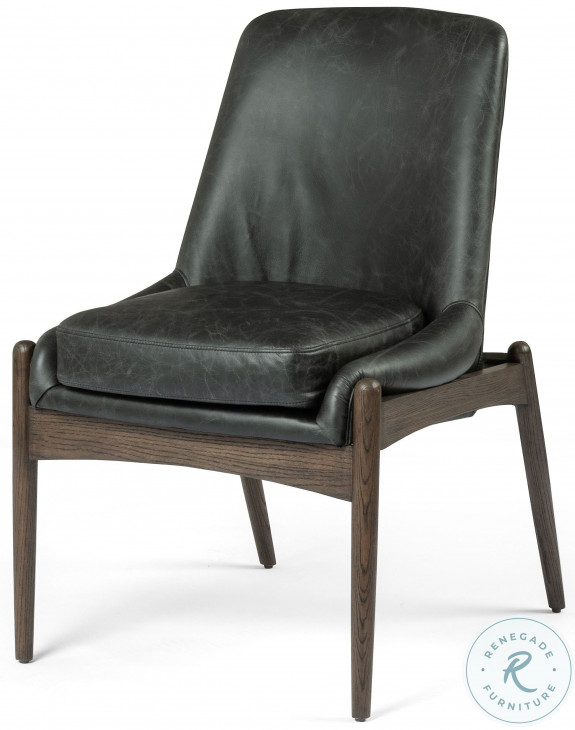 Braden Durango Smoke Leather Dining Chair from Four Hands | Coleman ...
